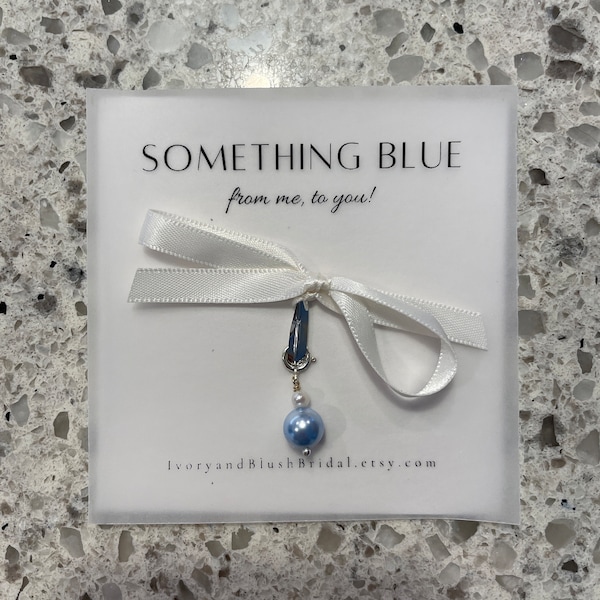 Blue Charm for Wedding, Something Blue Charm Gift for Bride, Blue ...