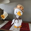 Crochet Goose Pattern. Amigurumi Goose in a Hat With Bandana and ...