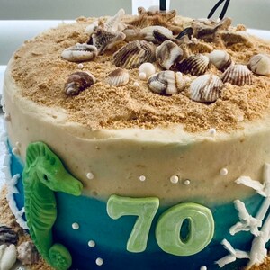 DIY Cake/Cupcake Set Edible Sugar Sea Shells Plumeria and | Etsy