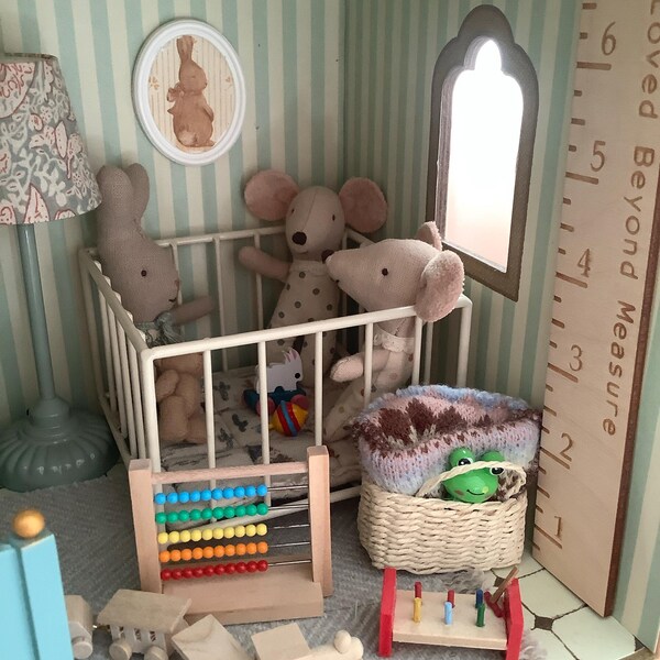 12th Scale Miniature Height Chart, 1/12th Scale for Dolls House, 1:12 ...