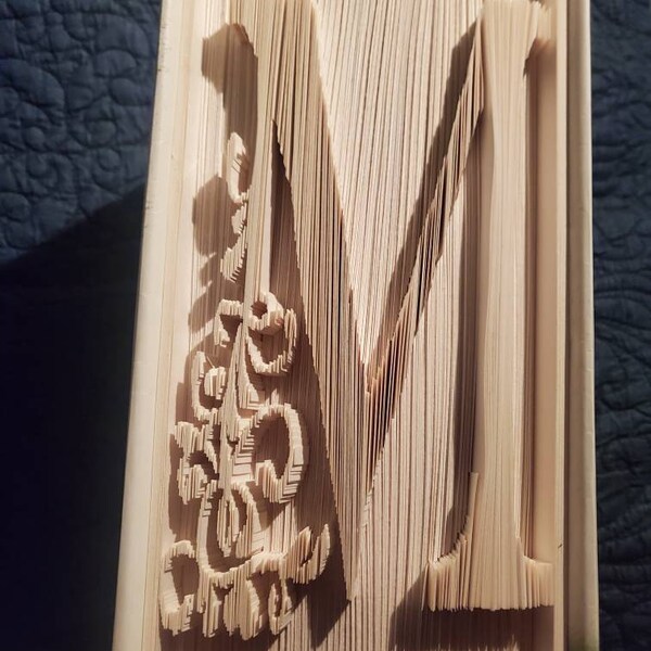 The Letter M Book Fold PATTERN, Cut and Fold Pattern, Birthdays ...