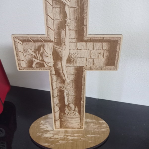 Digital Design File - Cross Well - Glowforge - Laser Ready - Engrave ...