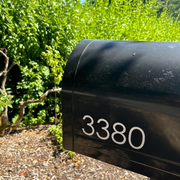Modern Mailbox Numbers Address - Reflective Mailbox Street Address and ...
