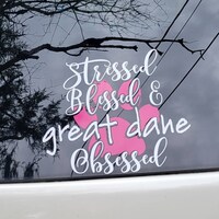 Great Dane, Great Dane Decal, Large Dog Gift, Big Dog Decal, Great Dane ...