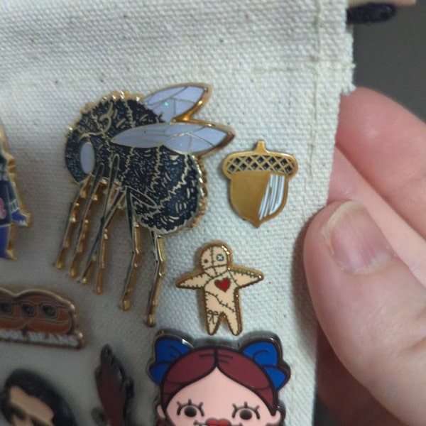 Alligator Venus Fly Trap Enamel Lapel Pin / Artist Series Pin by Jared Tuttle / Gold Botanical ...