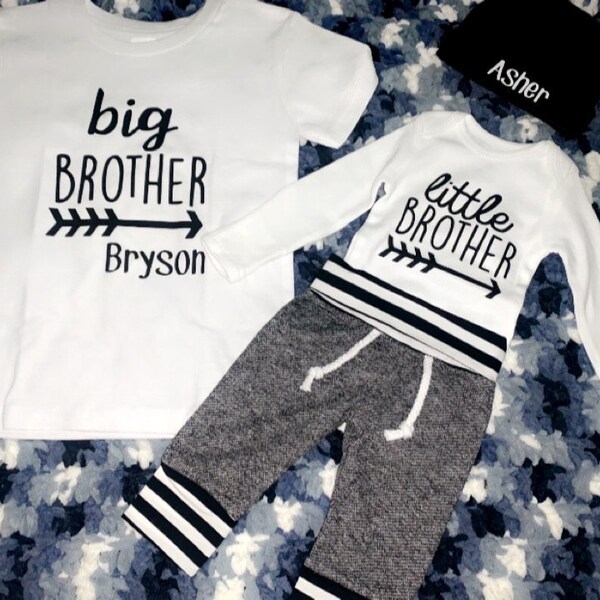 BIG BROTHER, Little Brother Outfit, Baby Boy Coming Home Outfit, Big ...