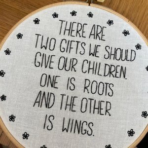Custom Embroidery Quote - Etsy