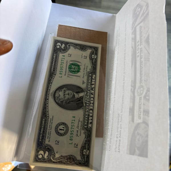 Set of 10 Trinary-note Two Dollar Bills Fancy Serial Number ...