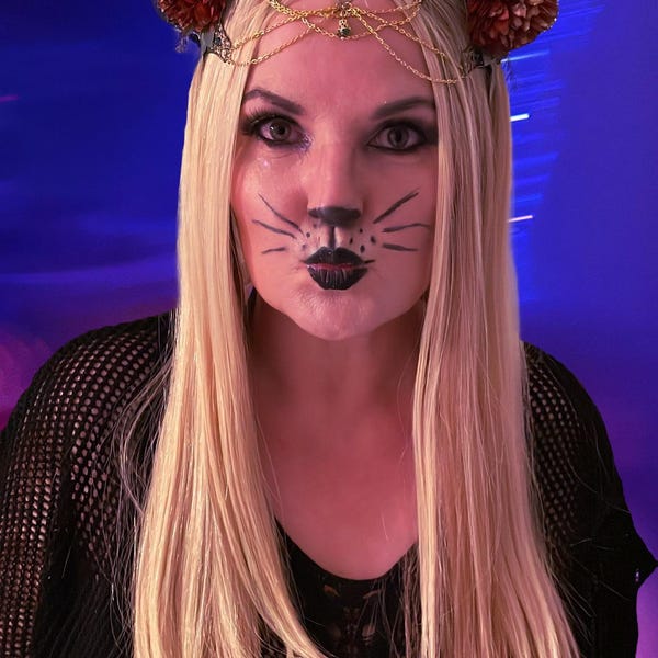 Red-golden Antler Crown, Deer Headdress, Autumn Crown, Reindeer Tiara ...