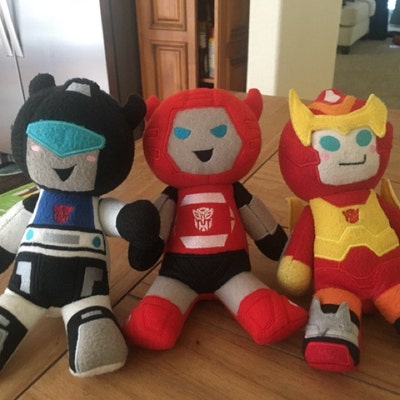 TF G1 Minibot Plush Plushie Bittybot Cliffjumper Toy From Mythfits - Etsy