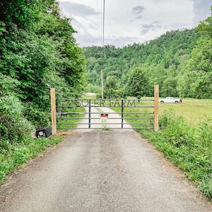 Custom Farm Gate Name Letters - Etsy