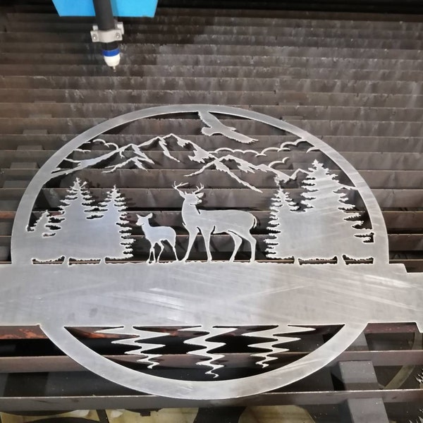 Elk Hunting - Monogram Png, Dxf and Svg Design - Laser Cut File, Cnc ...