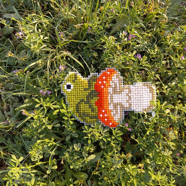 Tiny Frog Friend - Modern Cross Stitch Pattern - Instant Download PDF ...