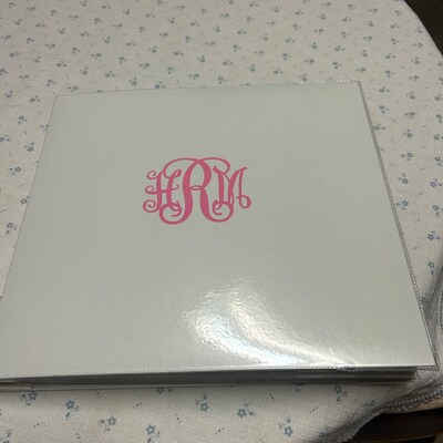 Monogram Vinyl Decal, Monogram Sticker Personalized Monogram, Circle or ...