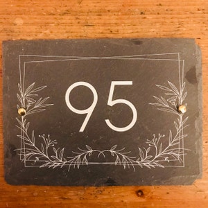 Rustic Slate Door Number Slate Gate Sign Plaque Stone Home - Etsy UK