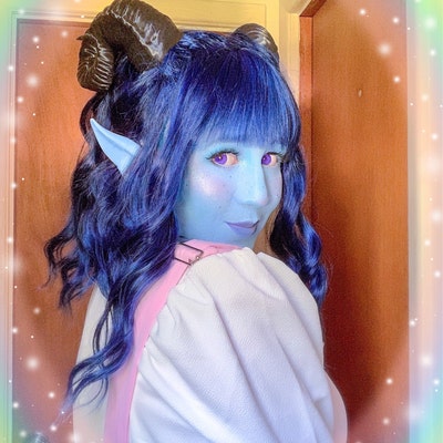 Small Curled Jester Style Horns - Etsy