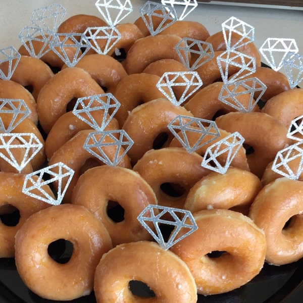 Gold Glitter Diamond Toppers, Silver Glitter Diamond Toppers, Diamond ...