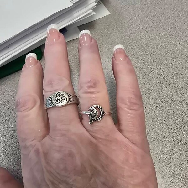 Sterling Silver Filigree Style Flower Leaves Ring • Flower Ring • Women ...