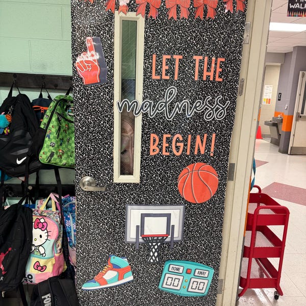 March Madness Bulletin Board Kit | Basketball Bracket | Basketball ...