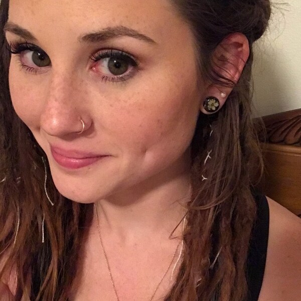 Triple Nose Ring, Rose Gold Nose Ring Hoop, SET OF 3 Hoops, 24g Nose ...