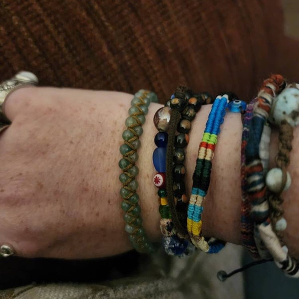 Small Cute Fish Bracelet | Cord Bracelet With Fish Link and Miyuki ...