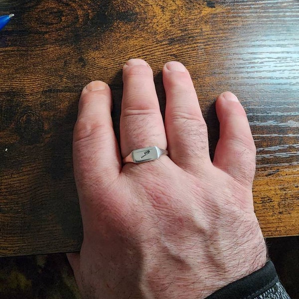 Butcher Knife Gold Signet Ring· 14k Gold Butcher Knife Ring ...