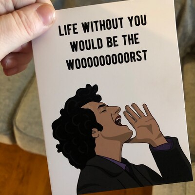 Jean Ralphio Anniversary Card, the Worst, Parks and Rec Greeting Card ...