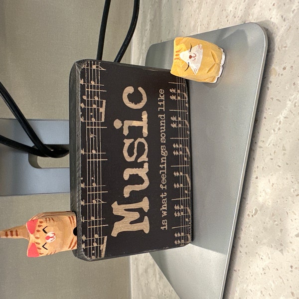 Small Desk Sign With Inspirational Quote (3"x3"), Office, Cubicle, or ...