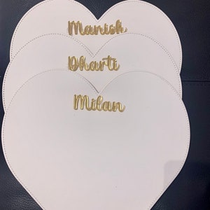 Personalised Name Place Settings Laser Cut Name Tags Wedding | Etsy UK