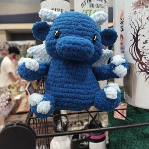 Crochet Chubby and Baby Dragon Plushie Pattern Amigurumi Bundle 2in1 ...