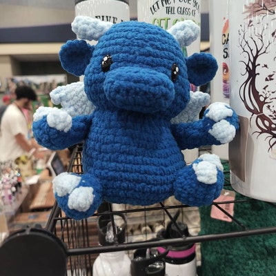 Crochet Chubby and Baby Dragon Plushie Pattern Amigurumi Bundle 2in1 ...