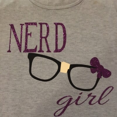 Nerd Girl SVG Nerdy Girl SVG Nerd Svg Design Cut Cutting File / Clipart ...