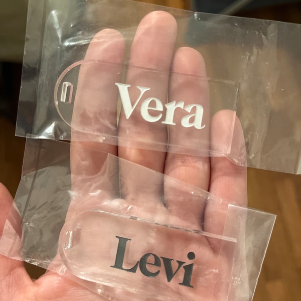 Personalized Mini Acrylic Gift Tag/ornament - Etsy