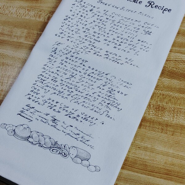 Custom Tea Towels/family Recipe Kitchen Towels/handwriting Recipe ...