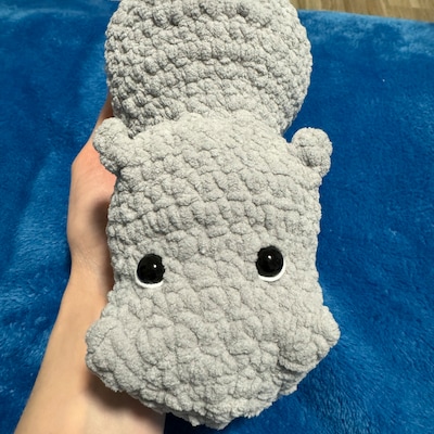 Happy the Hippo, NO-SEW Crochet Amigurumi PDF Pattern, Adorable Cute ...