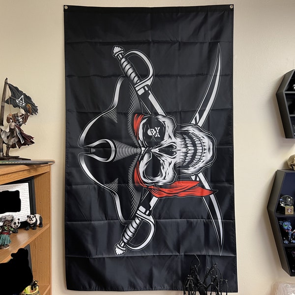 Custom Pirate Flag - Jolly Roger - Custom Boat Flag - Skull and ...
