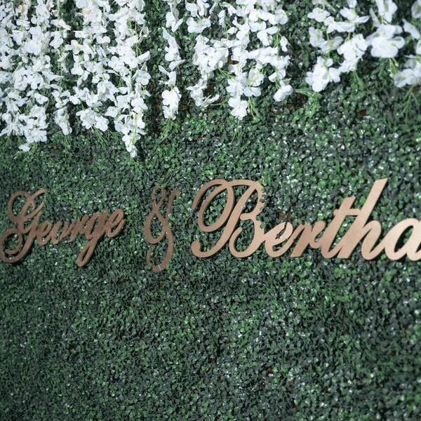 Personalized Couples Name Sign - Version 2, "name1 & Name2" 3 Pieces ...