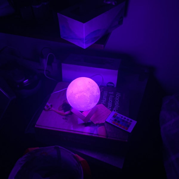 Personalization Luna Moon Lamp Night Light 3D Print Moonlight LED ...