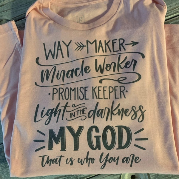 Way Maker SVG PNG DXF | Way Maker Shirt | Waymaker Svg | My God That is ...