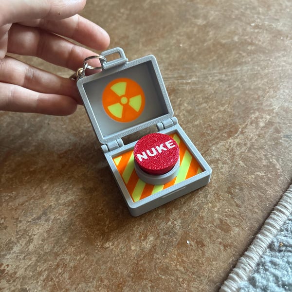 Nuke Case Fidget Key Noisy Clicker | Keychain | 3d Printed | Pick Your ...