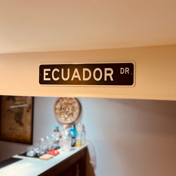 Ecuador Sign, Ecuador Wall Decor, Ecuador Gift, Ecuador Souvenir Sign ...