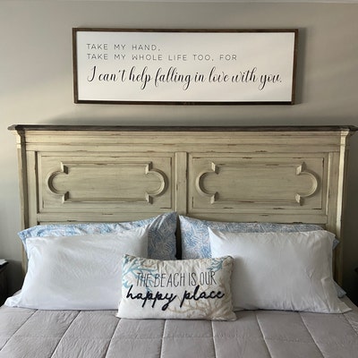 Bedroom Wall Decor, Master Bedroom Signs, Above Bed Decor, Master ...