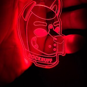 Human Pup Necklace Light up Dog Tag Color Changing - Etsy