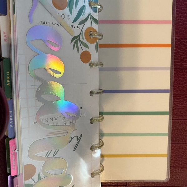 Planner Dividers Gothic Clear Planner Dividers Holographic Planner Goth ...