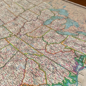 Washington State Wall Map Large Print Poster - Etsy