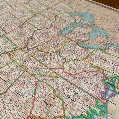 UNITED STATES Executive Wall Map USA Poster Rolled Laminated or Paper ...