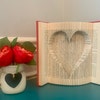 Heart Book Folding Pattern Valentines Gift Mothers Day Gift Wedding ...
