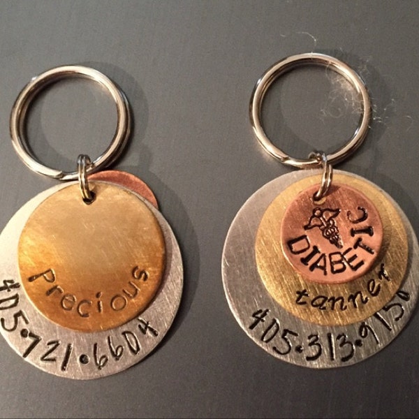 Dog Tag - Cat Tag - Pet ID Tag - Diabetic Pet Tag - Special Needs ...