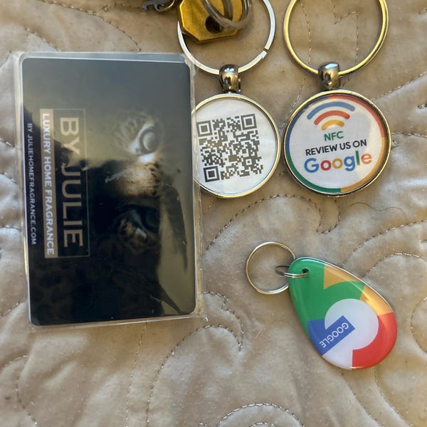 NFC Google Review Card With Qr Code . Pvc Card With Qr Code , Ready to ...