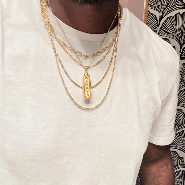 Egyptian Jewelry Cartouche Personalized Necklace Sterling Silver ...